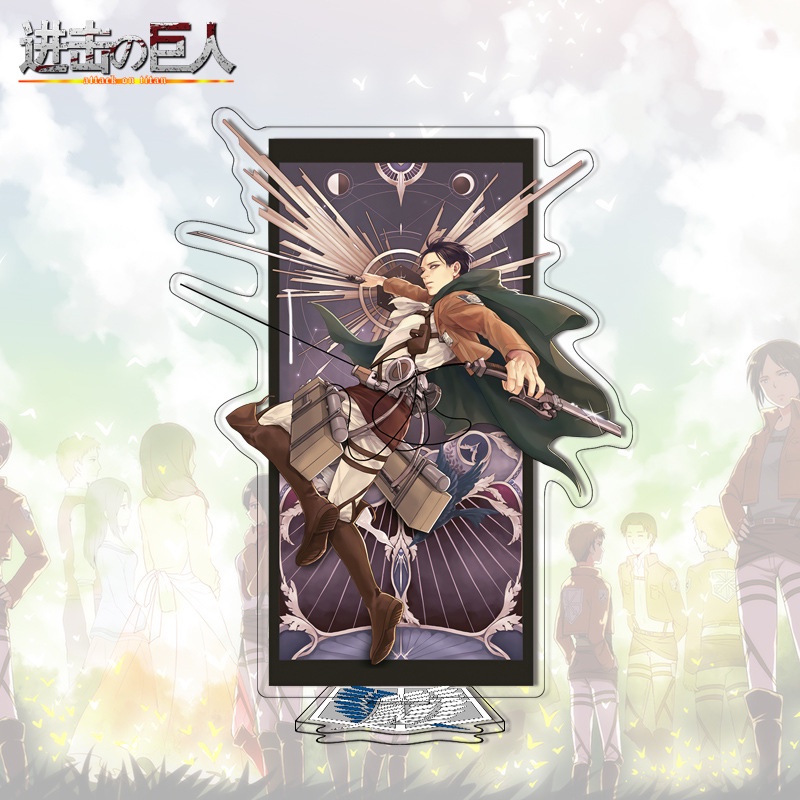 Mô hình nhân vật mica standee LEVI Attack on Titan in hình anime chibi ...