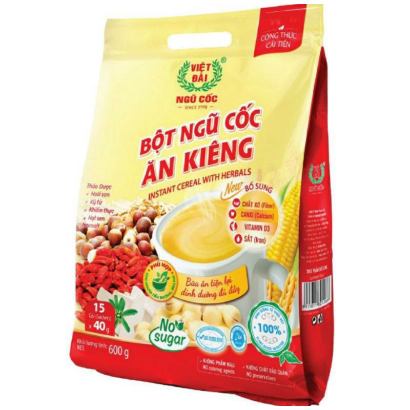 [DATE MỚI] Bột Ngũ Cốc Ăn Kiêng Việt Đài Chính Hãng 525G (15Gói x 35G) | Shopee Việt Nam