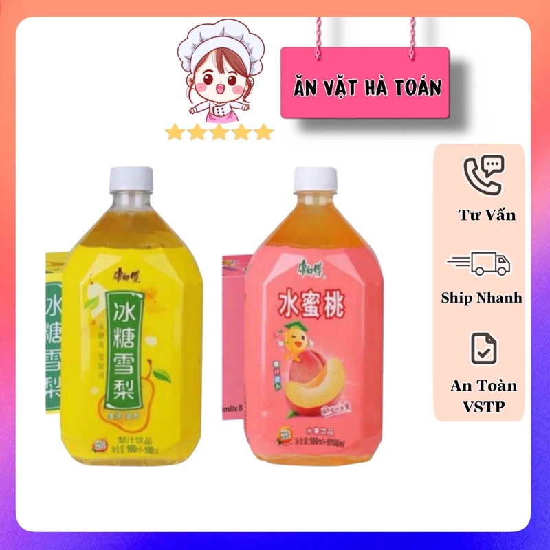 Nước Lê -Đào Chai 1000ml | Shopee Việt Nam