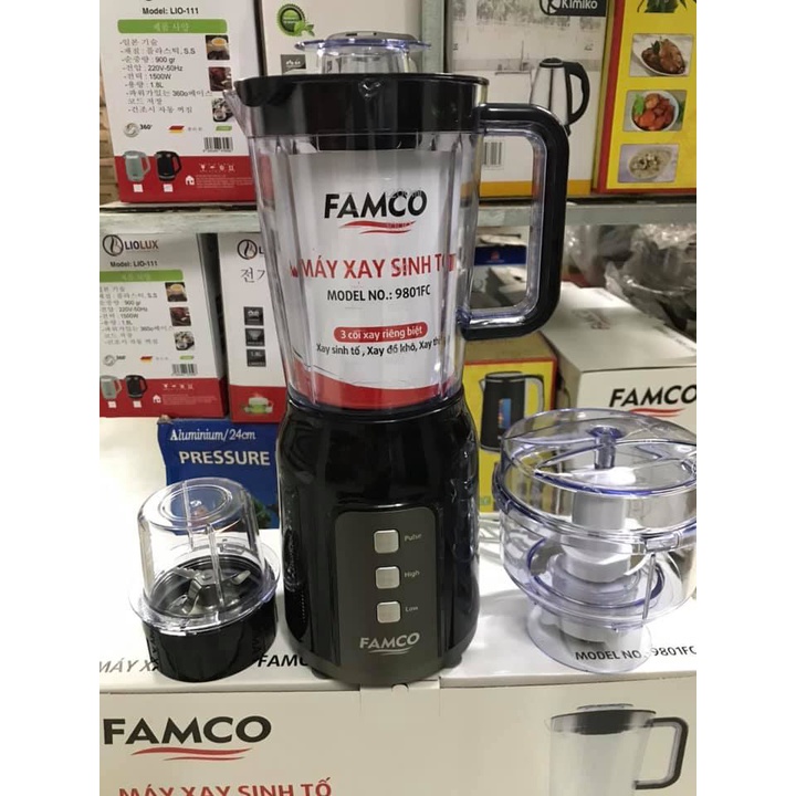 Máy xay sinh tố đa năng FAMCO 9801FC 300W 1.5L - SP của tập đoàn ELMICH, BH 12 tháng | Shopee ...