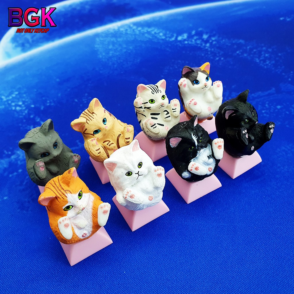Keycap lẻ hình Mèo Con Nằm Ngửa Liếm Bi cực kỳ dễ thương ( keycap ...