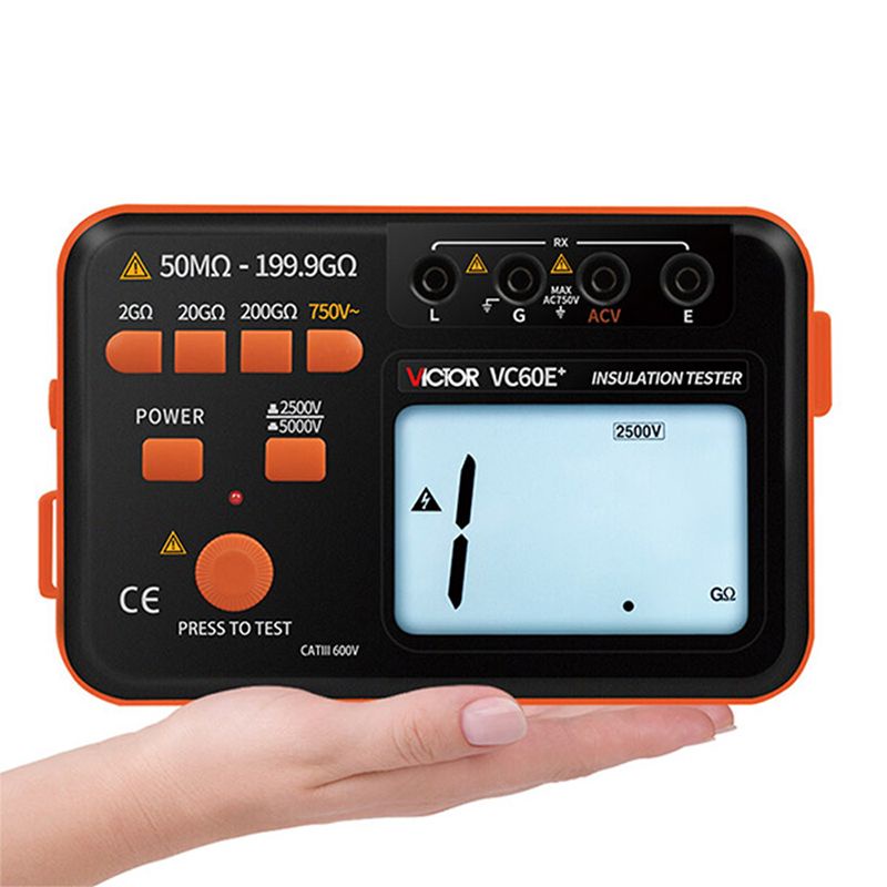Máy đo điện trở cách điện hiển thị số VICTOR VC-60E+ đo đến 5000V, 200 GΩ | Shopee Việt Nam