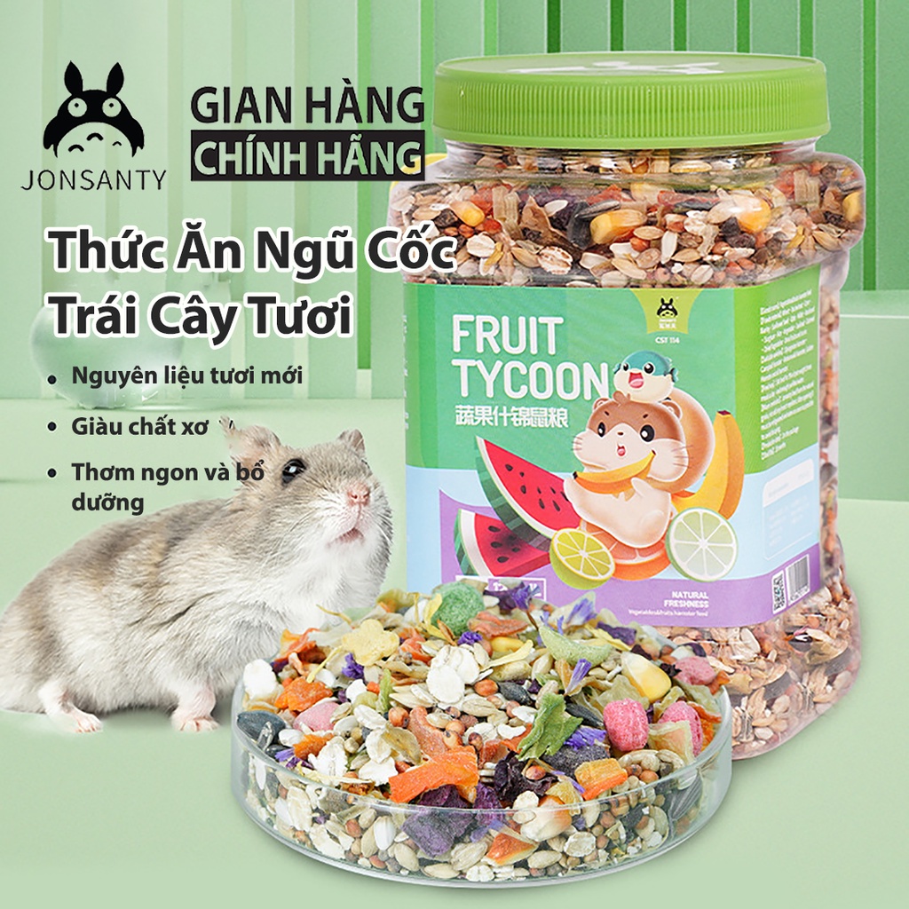 Thức ăn chuột hamster hãng JONSANTY đồ ănngũ cốc rau củ trái cây thảo ...