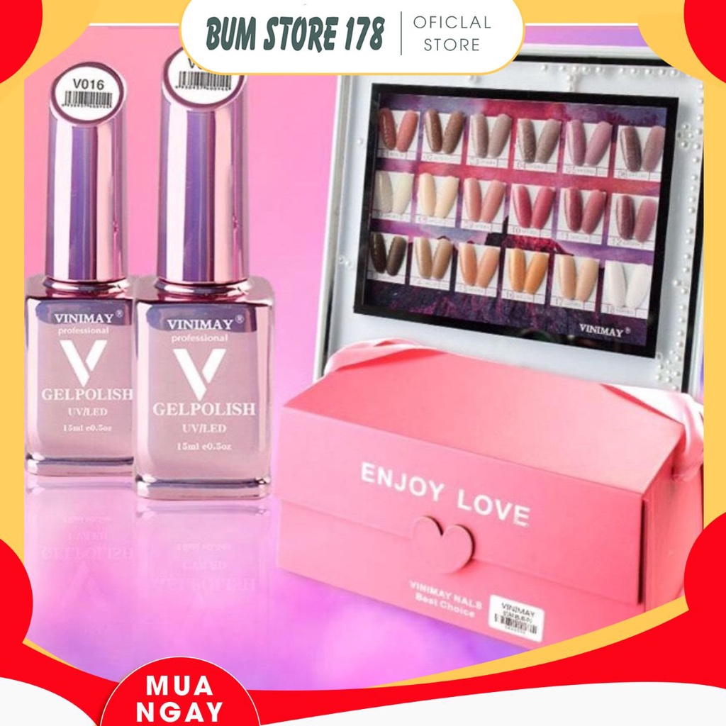 Sơn gel Vinimay bền màu cực kì mướt 15ML (dành cho tiệm nail chuyên nghiệp) | Shopee Việt Nam