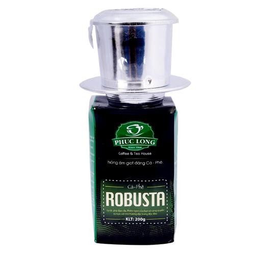Cà Phê Robusta Phúc Long 200G Kèm Phin | Shopee Việt Nam