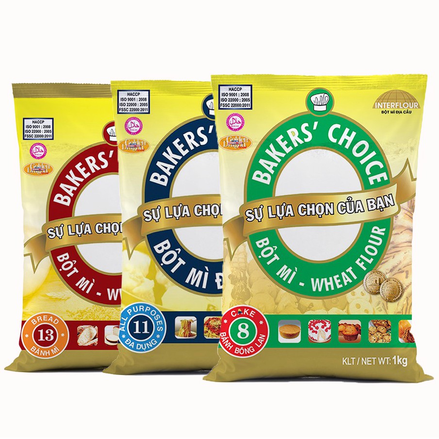 Bột mì Bakers’ Choice số 8, 11, 13 (Bread Flour) 1kg | Shopee Việt Nam