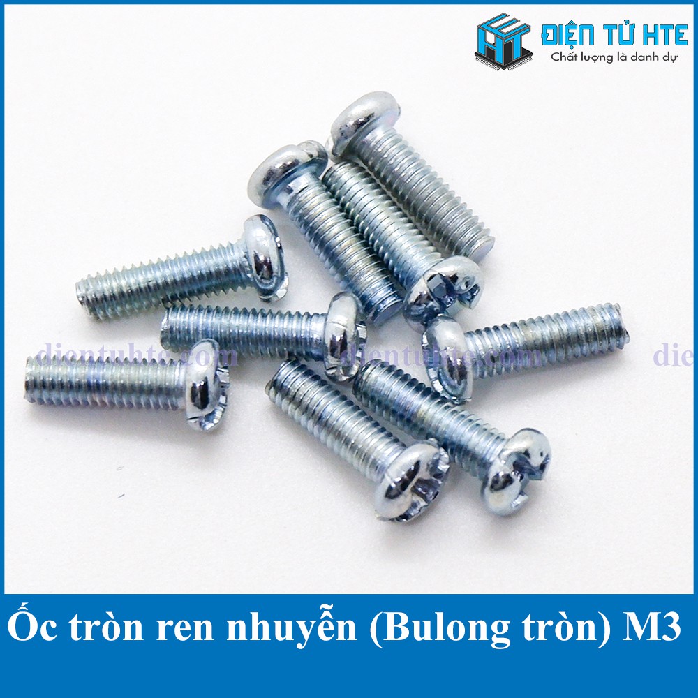 Ốc tròn (Bulon) ren nhuyễn M2 M3 M4 nhiều độ dài (Gói 20 con) | Shopee ...