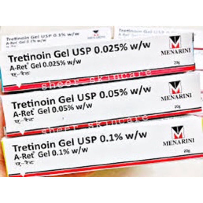 Tretinoin Gel Usp Aret 005 Menarini Chính Hãng Ấn Độ Shopee Việt Nam