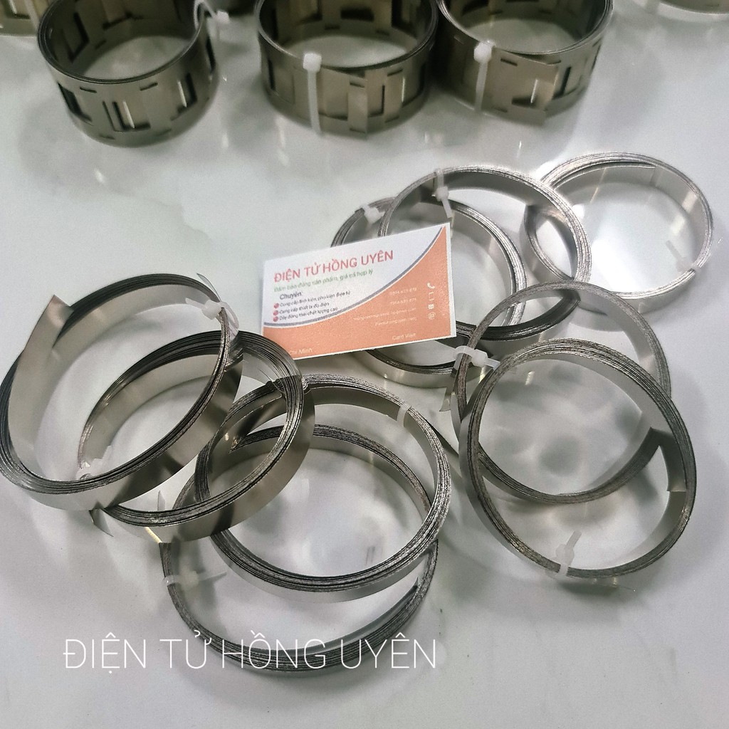 Kẽm mạ niken hàn cell pin 18650/26650/32650 (Giá 4 mét / 2 mét). Kẽm ...