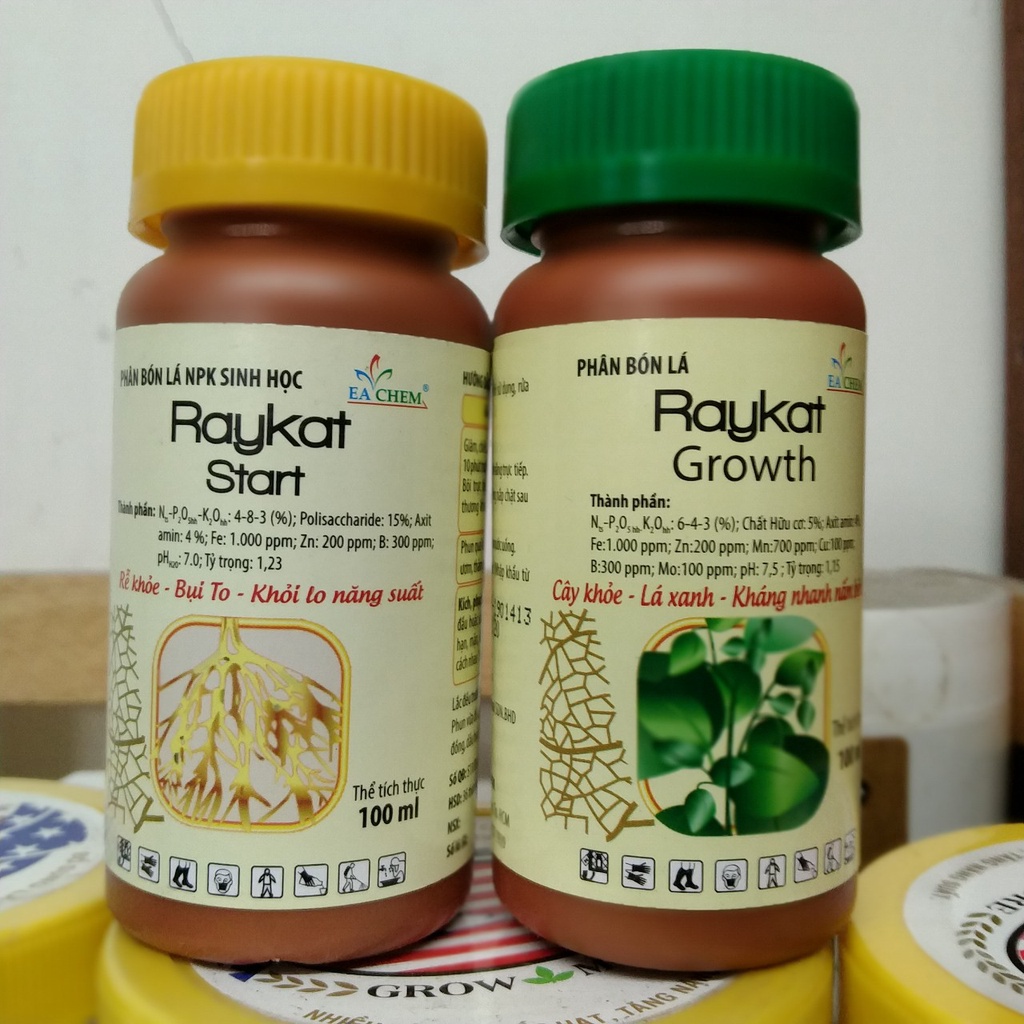 COMBO 2Phân bón lá sinh học Raykat Start Siêu ra rễ, nở bụi to- Raykat ...