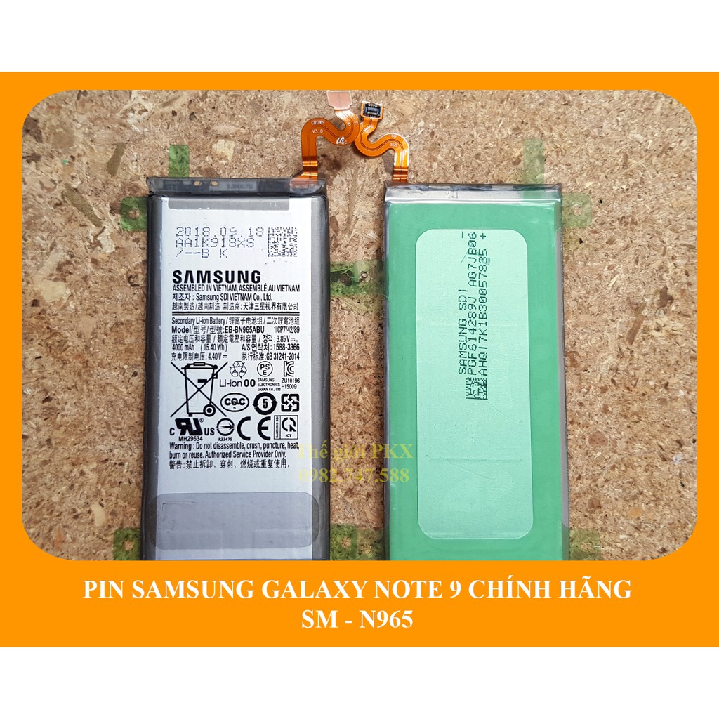 Pin Samsung Note 9 Chính Hãng N965 Phát Hiện Fake đền 10 Lần Giá Trị