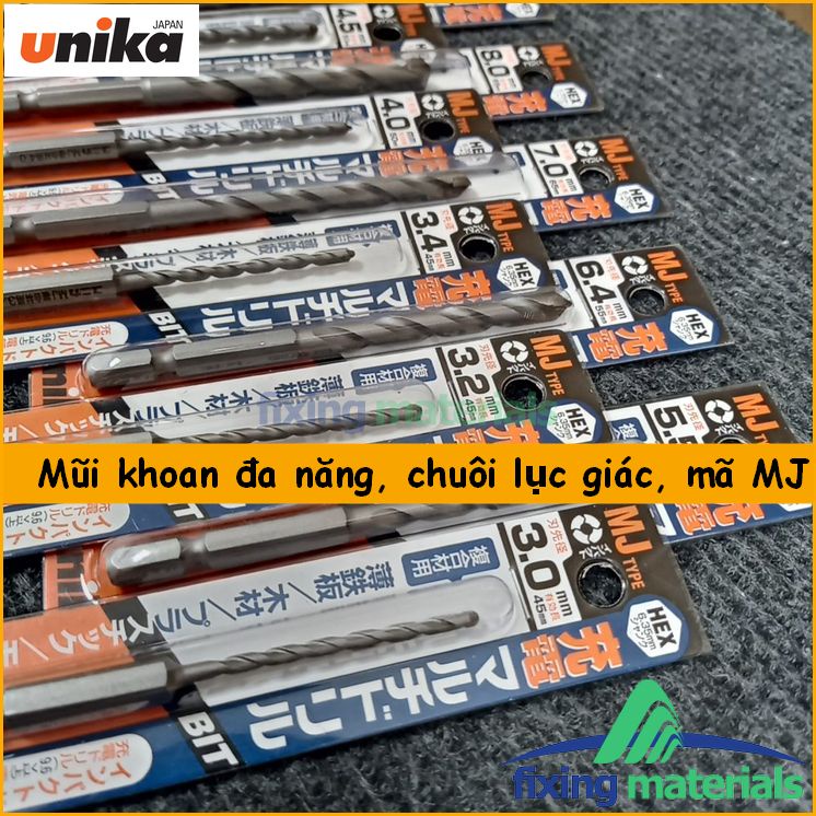 Mũi khoan đa năng Unika chuôi lục giác 6.35mm, mã MJ | Shopee Việt Nam