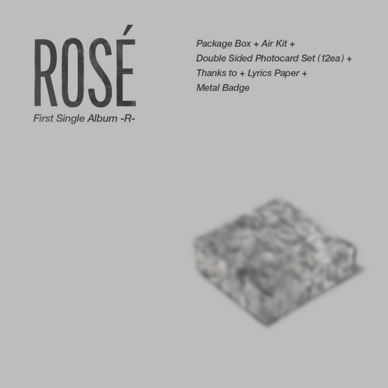 [ORDER] ROSÉ FIRST SINGLE ALBUM -R- Kit Album | Shopee Việt Nam