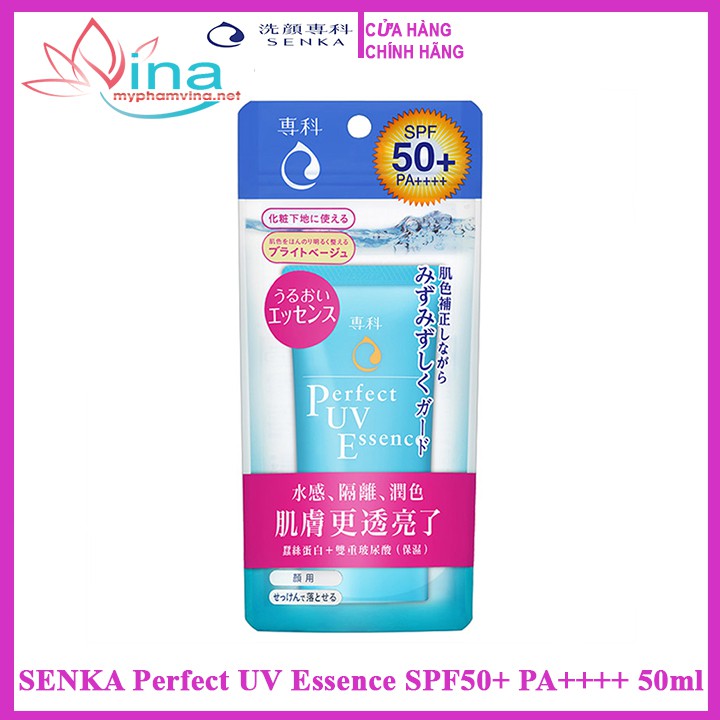 Tinh Chất Chống Nắng SENKA Perfect UV Essence SPF50+ PA++++ 40ml | Shopee Việt Nam