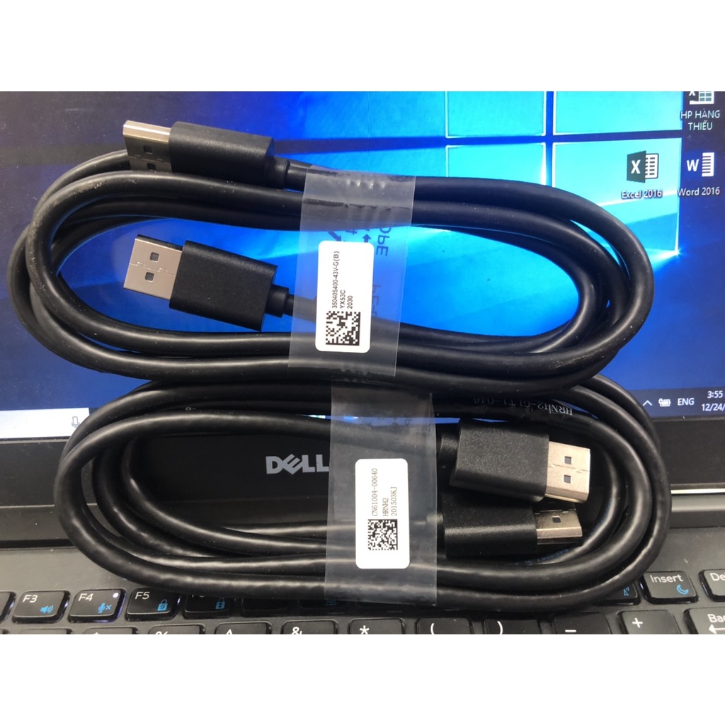 Cáp DisplayPort to DisplayPort 1.8m mới - zin theo màn dell - Cáp ...