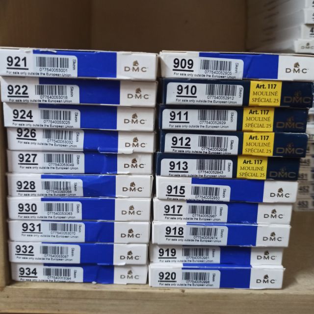 Chỉ thêu DMC chính hãng Pháp ( từ 909 - 934 ). Chọn theo mã màu | Shopee Việt Nam
