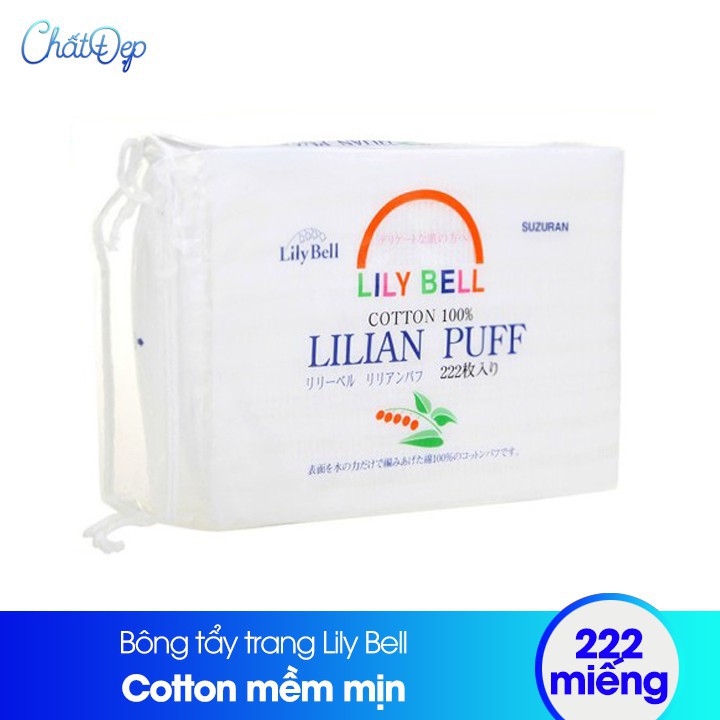 Bông tẩy trang Lily Bell 222 miếng | Shopee Việt Nam