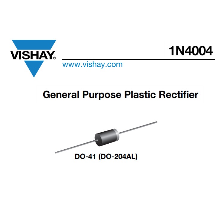 10 con diode 1N4004 (Diode chỉnh lưu - General Purpose Plastic ...