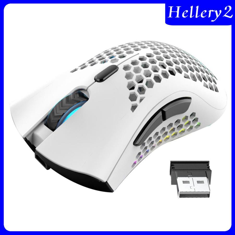 2.4G Wireless Gaming Mouse RGB Honeycomb Mouse Mice for Gamer Office ...