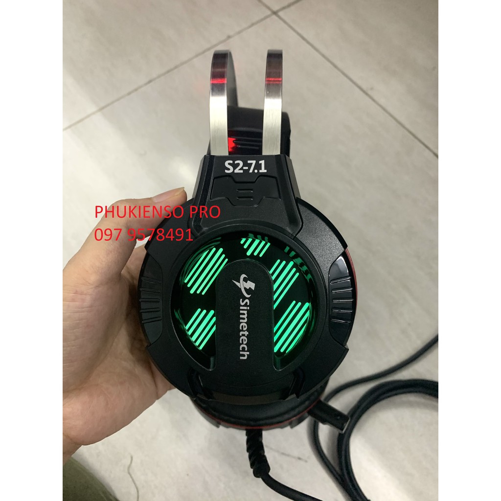 Tai nghe chụp tai Simetech S2 7.1 Led có Micro cổng USB / Headphone ...