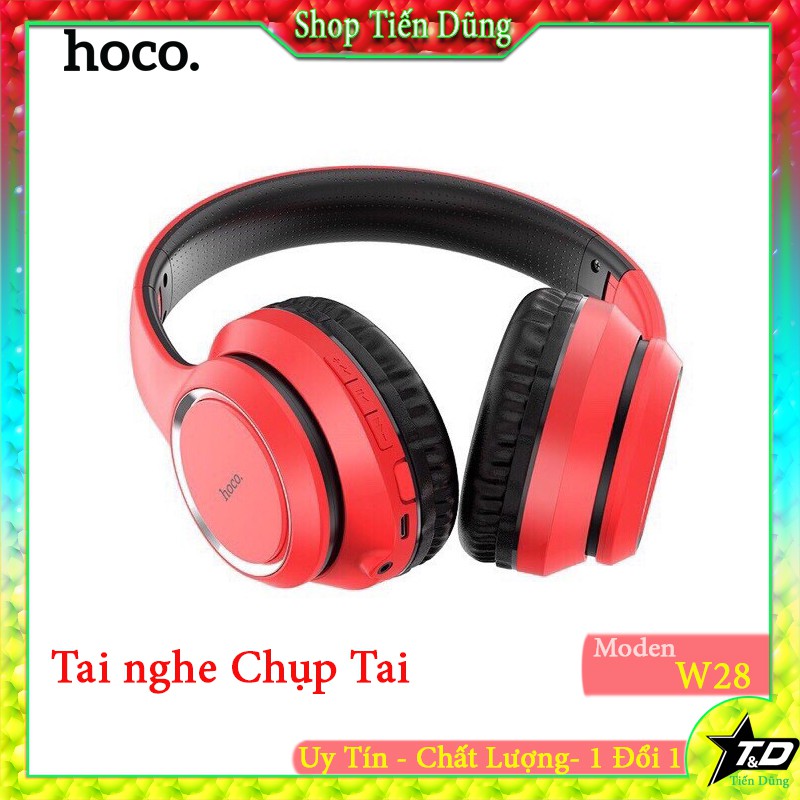 Tai Nghe Chụp Tai Bluetooth Hoco W28 V5.0 chống ồn và cách âm tốt dung lượng pin 250mAh cho 10 ...