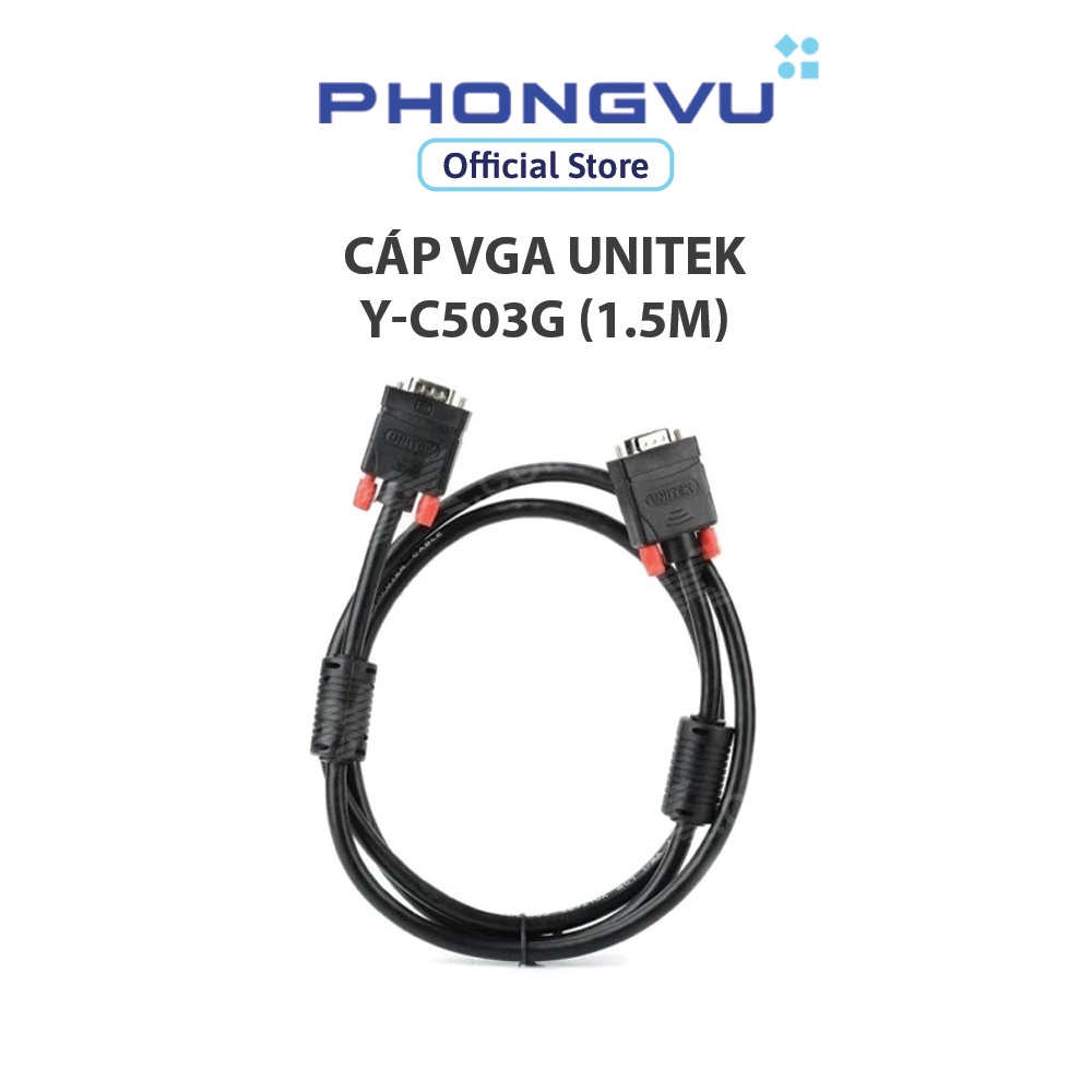 Cáp VGA Unitek Y-C503G (1.5m) - Bảo hành 12 tháng | Shopee Việt Nam