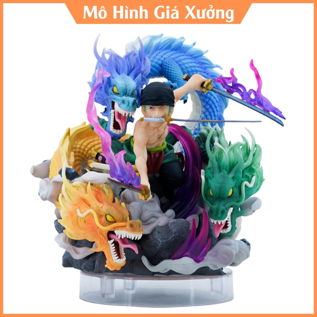 Mô Hình One Piece - Zoro Tam Long Size nhỏ - Cao 18cm - Nặng 1000Gram ...