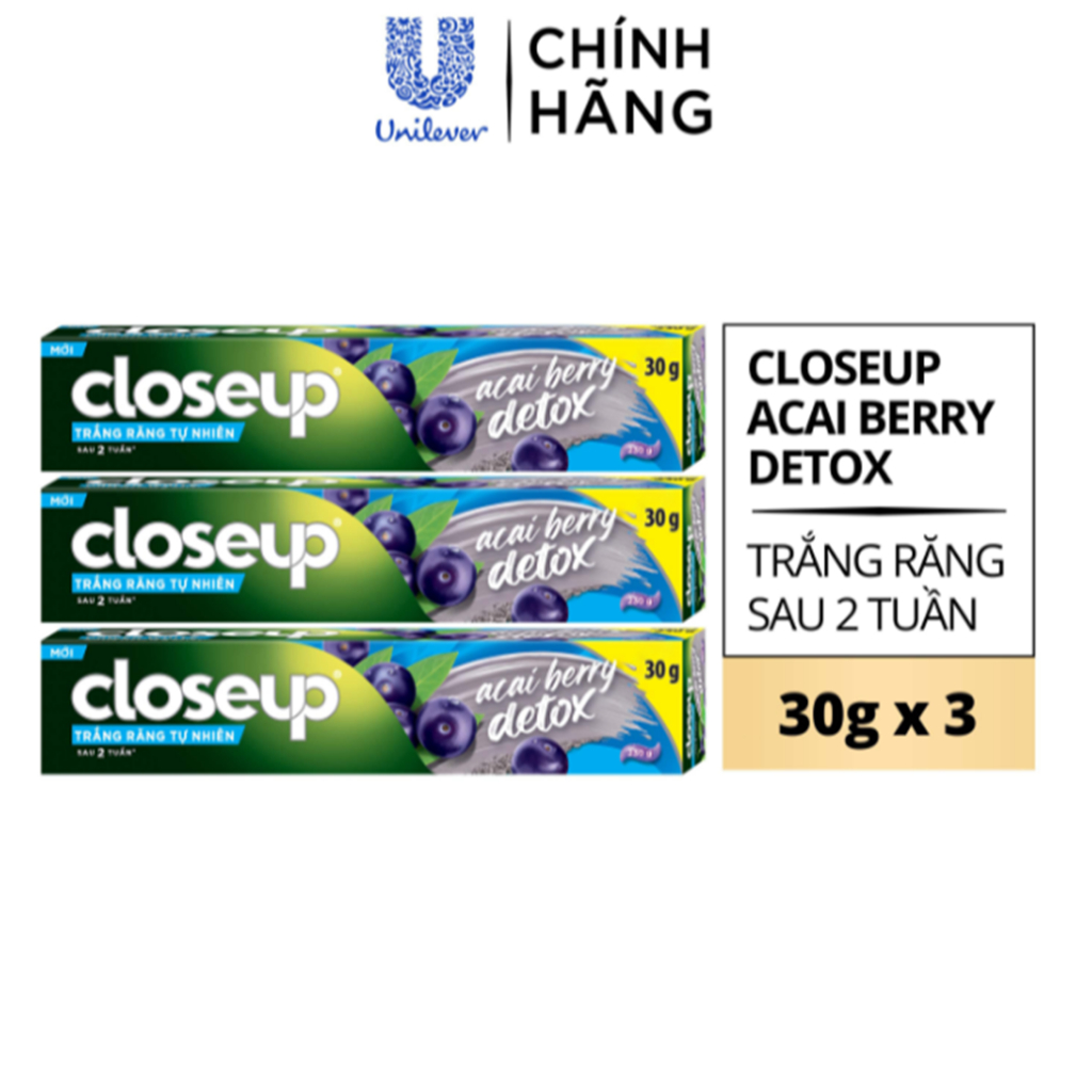[HB Gift] Combo 3 Kem đánh răng Closeup 30g (mẫu ngẫu nhiên) | Shopee ...