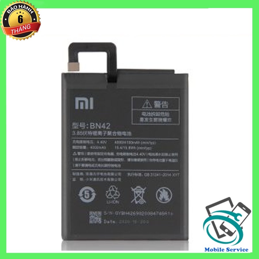 Pin Xiaomi Redmi 4/ Hongmi 4 [BN42], 4000- 4100mAh, Zin, Chính hãng ...
