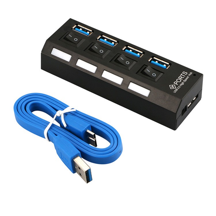 {HCM} Hub chia USB 3.0 Superspeed 4 Port có công tắc **CÓ GIAO HỎA TỐC ...