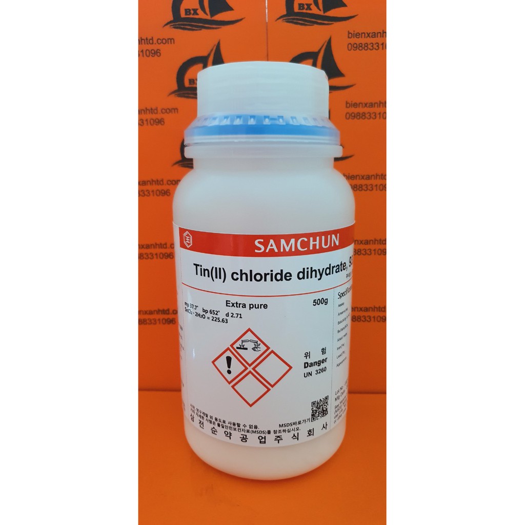 Tin(II) chloride dihydrate SnCl2-2H2O Cas 10025-69-1 | Shopee Việt Nam
