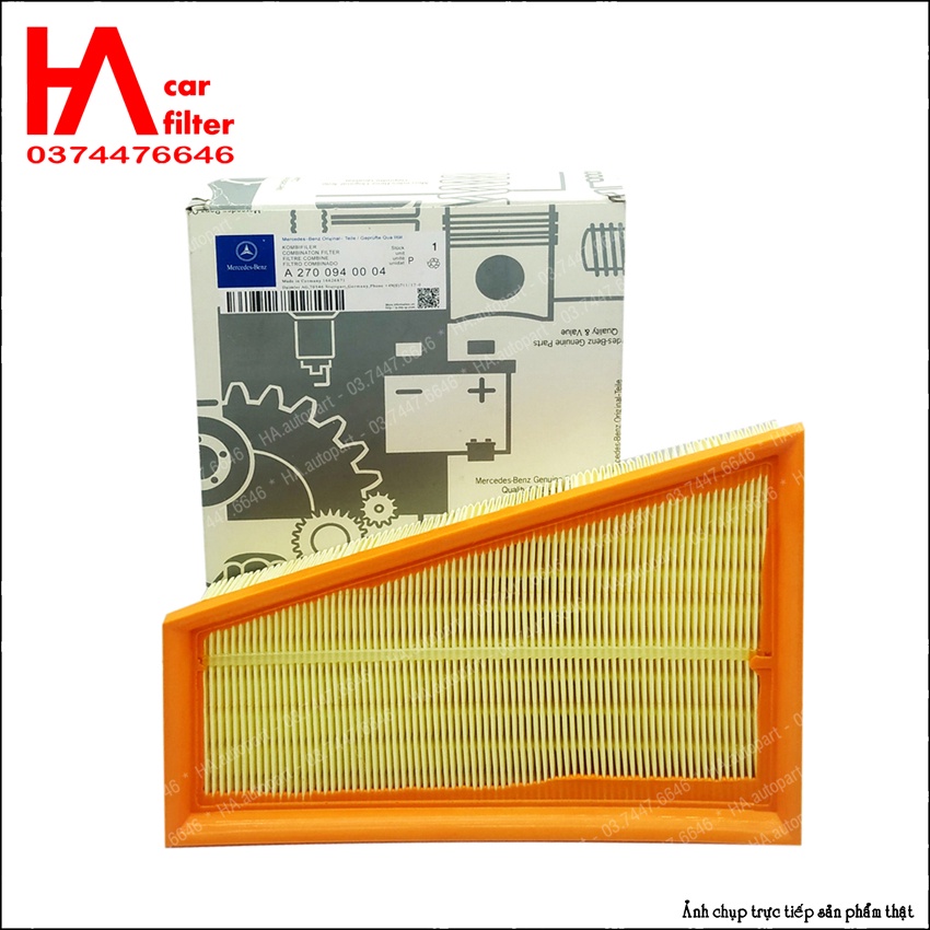 Lọc gió động cơ Mercedes-Benz A-Class, B-CLass, CLA, GLA. Mã phụ tùng ...