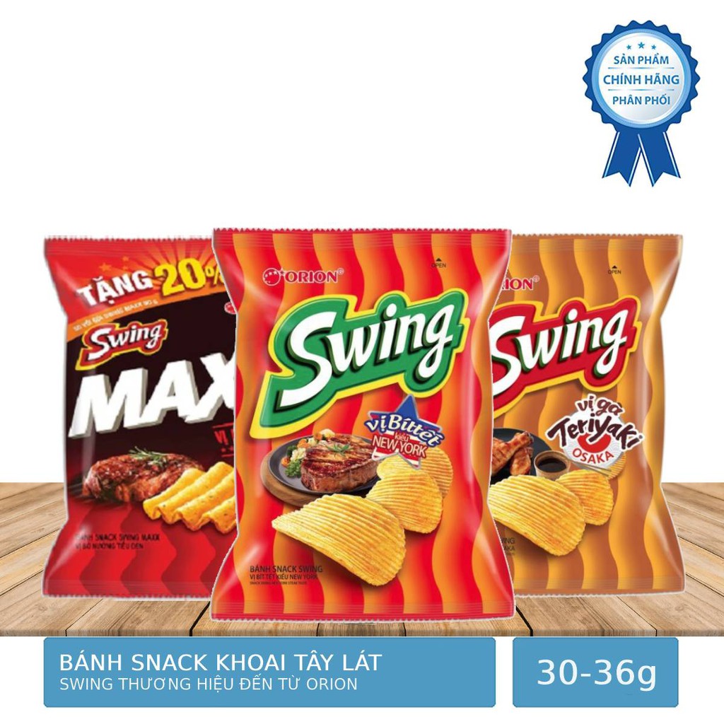Khoai tây vị bít tết N.Y Swing 105g tại Bách hoá XANH