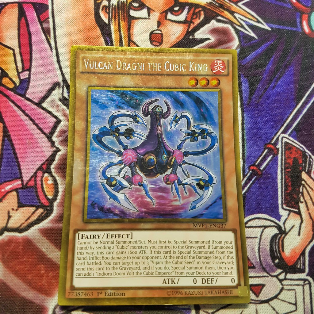 Thẻ bài Yugioh chính hãng | Vulcan Dragni the Cubic King | MVP1 Gold rare | Shopee Việt Nam