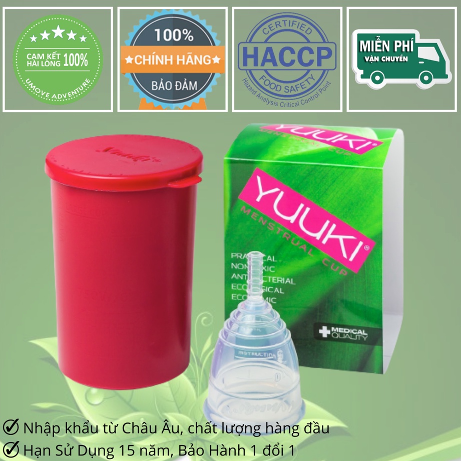 Cốc Nguyệt San YUUKI Tặng Kèm Hộp Khử Trùng Chính Hãng Nhập Châu Âu ...