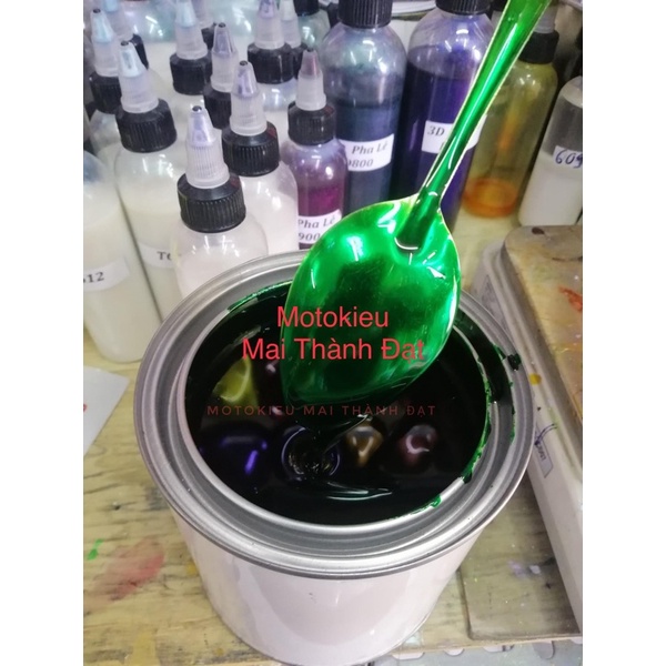 Màu Sơn Candy 1K(Lót nền bạc) ( Sơn oto - xe máy )MotokieuMaithanhdat ...