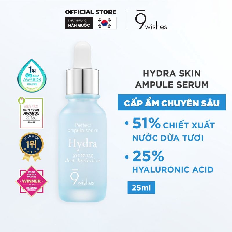 Tinh chất dưỡng ẩm 9wishes Hydra Skin Ampule Serum | Shopee Việt Nam