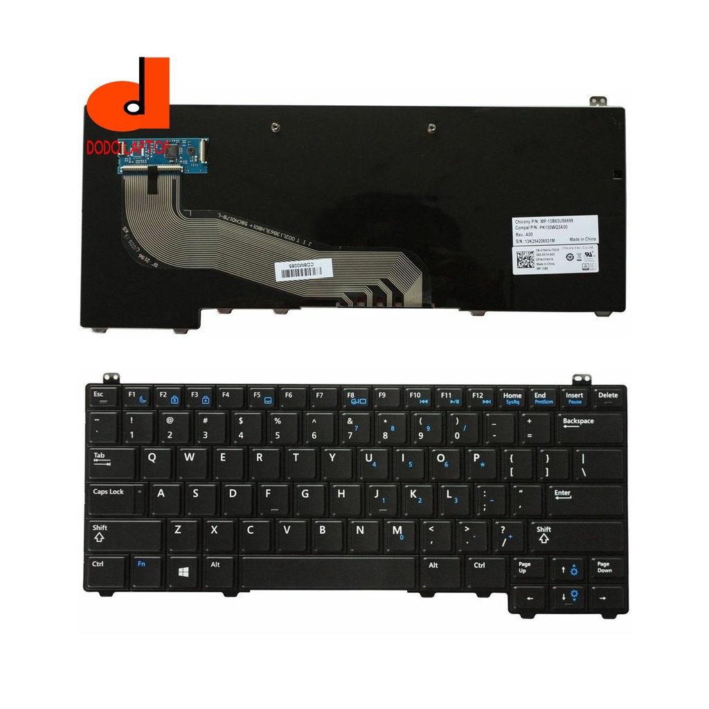 Bàn phím Dell Latitude E5440, us keyboard laptop | Shopee Việt Nam