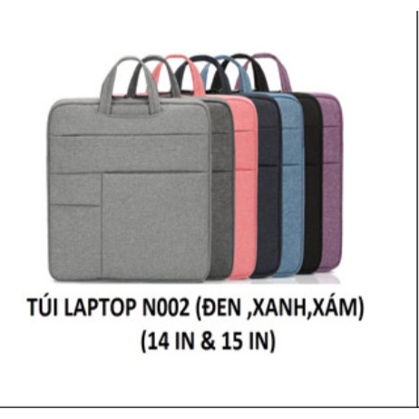 Túi laptop N002 đen xanh xám ( 14in và 15.6in) | Shopee Việt Nam