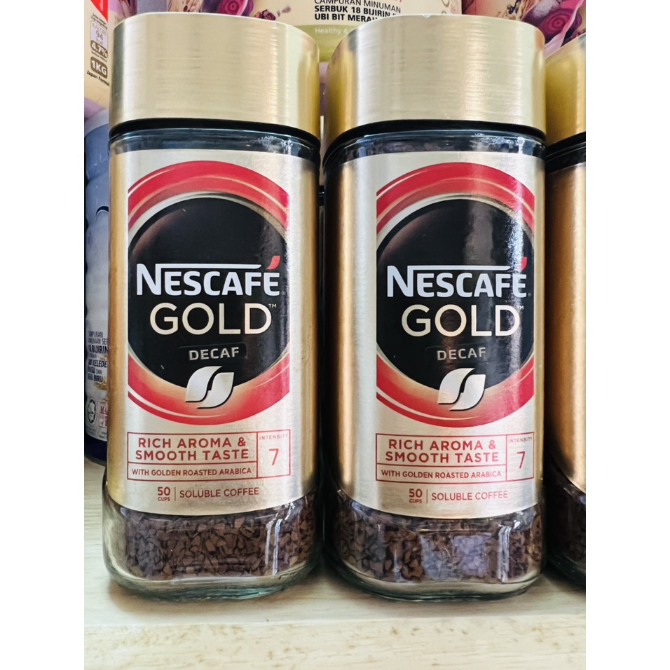 [Date 12/2027] Cà phê hoà tan Nescafe Decaf Gold Jar - Rich Aroma ...