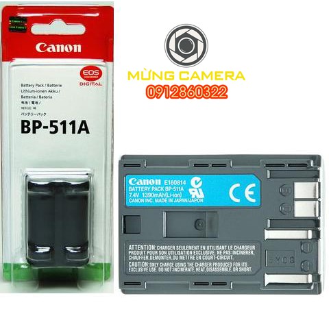 Pin Canon BP-511A, Dung lượng cao | Shopee Việt Nam
