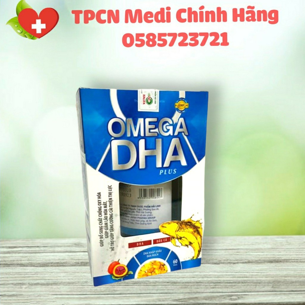 Viên uống hỗ trợ tăng cường thị lực OMEGA DHA PLUS – hộp 60 viên 5.0 ...