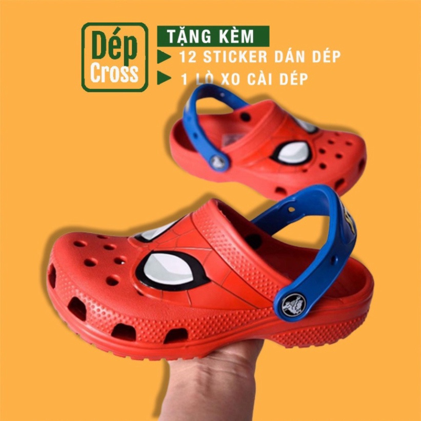 DEPCROSS Dép Cross cho bé trai Band Classic Croos Spider Man Kids Hàng ...