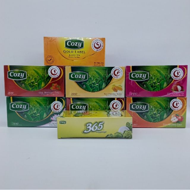 Trà Cozy Túi Lọc Đủ Loại Hương 50g (25 gói ×2g) | Shopee Việt Nam