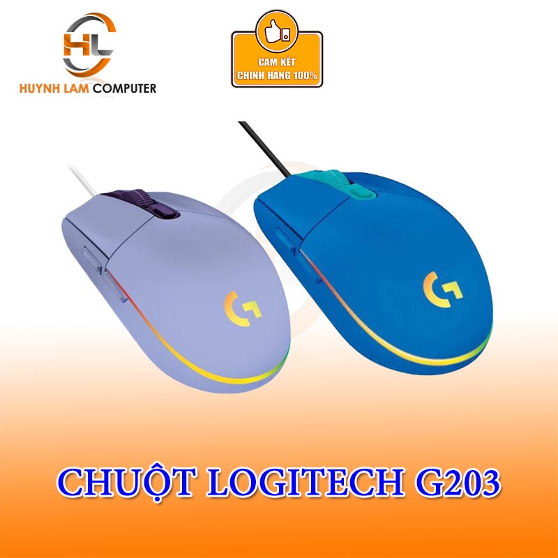 Chuột có dây Logitech G203 Lightsync Gaming - DGW phân phối | Shopee ...