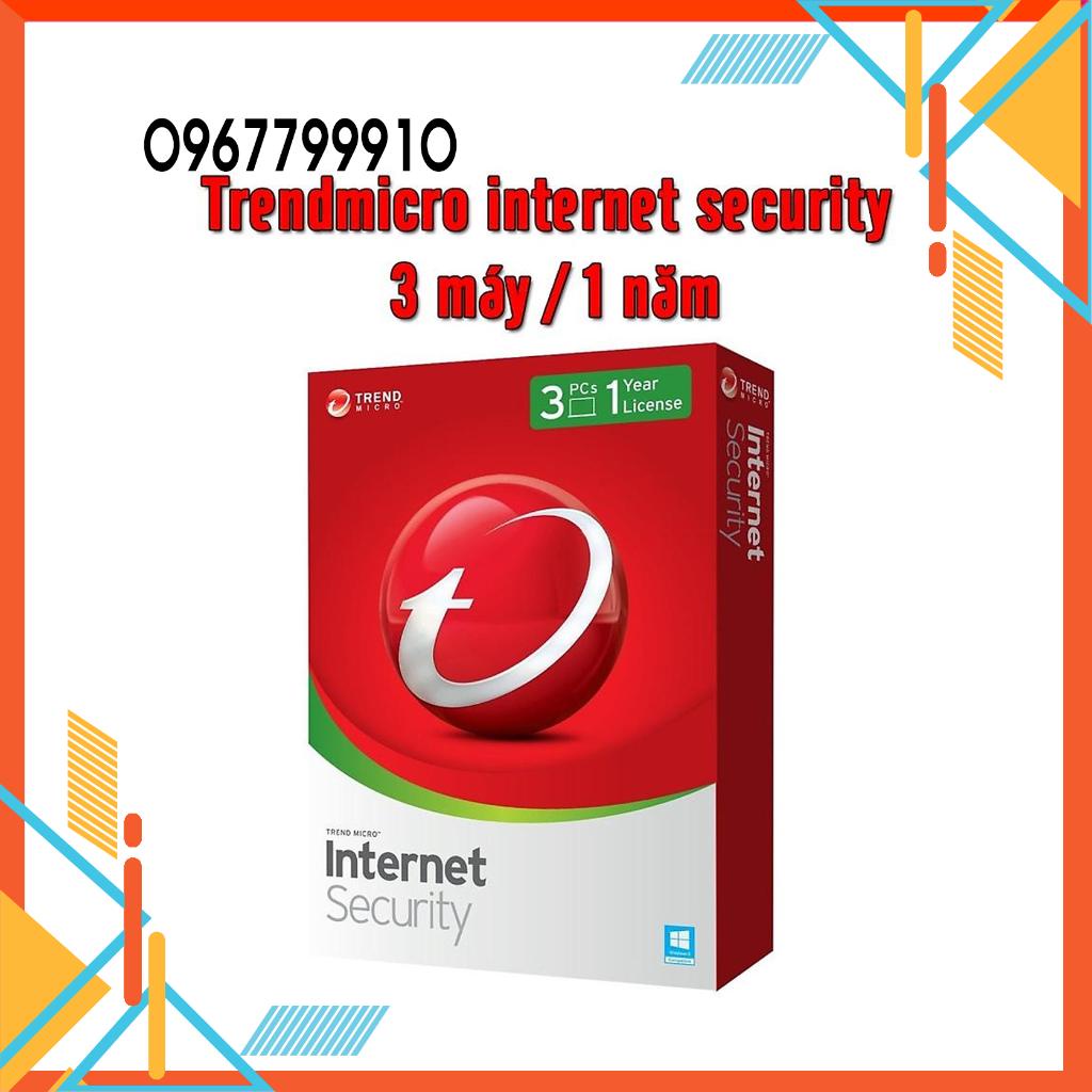 key Trend Micro Internet Security 3 User 1 Year - hàng chính hãng ...