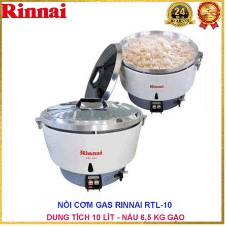 Nồi cơm gas Rinnai RTL-R10 (10L) Nhập Khẩu Thái Lan , Bảo Hành Chính ...