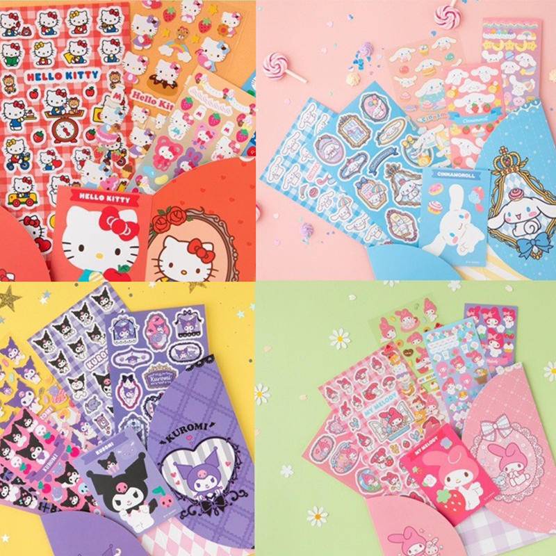 Set 5 Sticker Sanrio Dán Trang Trí Sổ Tay Diy | Shopee Việt Nam