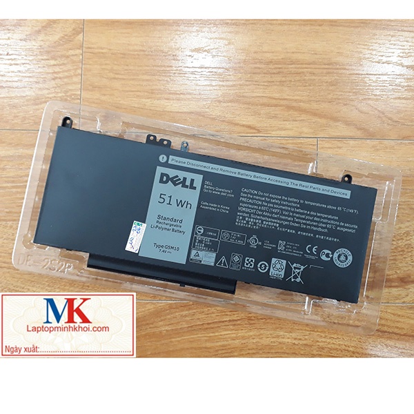 Pin dùng cho Laptop Dell Latitude E5250 E5450 E5550 Type G5M10 | Shopee ...