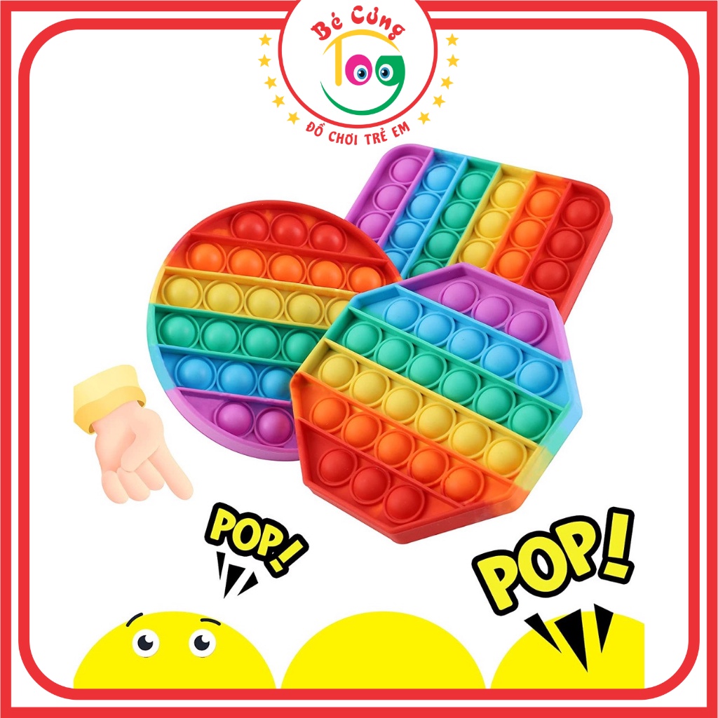 Pop It Fidget Toy, Đồ Chơi Popit Bóp Bong Bóng Xả Stress Giảm Căng ...